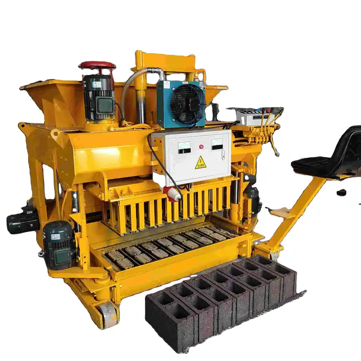 Automatic Concrete Block Making Machine, Brick Size 400*100*200 mm, 400 ...