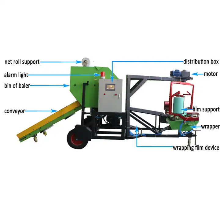 Bundle Silage Baler Machine, Bale Weight 150-200kg-Model Hyunan BCE2580 ...