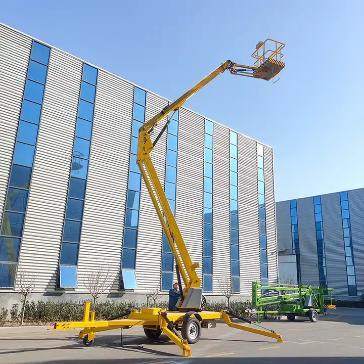 18M Hydraulic Boom Lift, Platform Weight 2600 kg, Max Load 230kg ...