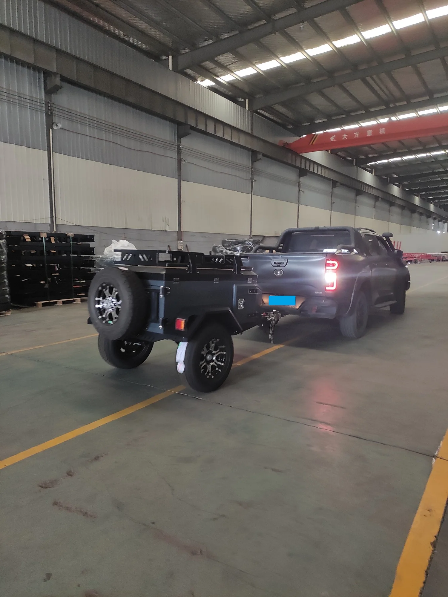 Small Off-Road Caravan Trailer with Rooftop Tent | Renco Industrial